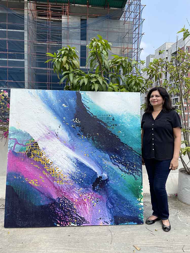 Contemporary Indian artist Vinita Karim Talks About Mineral Pigment ...